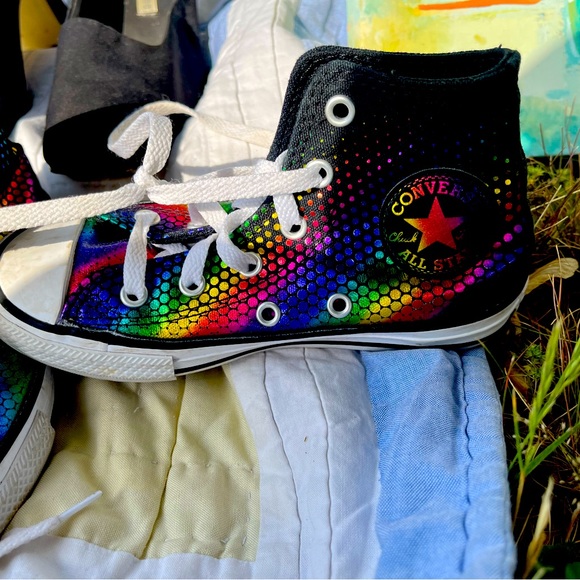 Converse | Shoes | Kids Rainbow Converse Size 2 | Poshmark